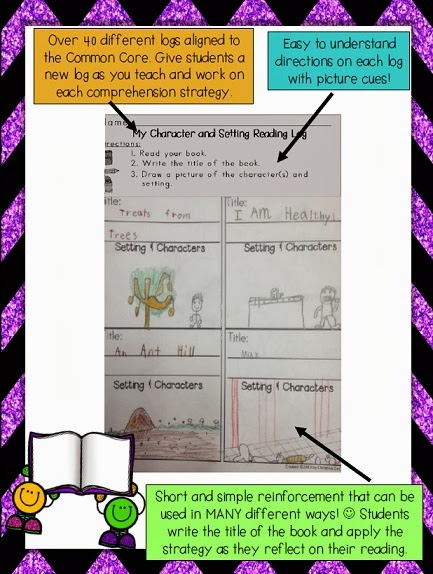 Reading Logs for the Common Core (with freebie!) - Miss DeCarbo