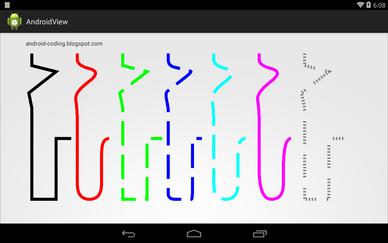 Android Coding: ComposePathEffect example