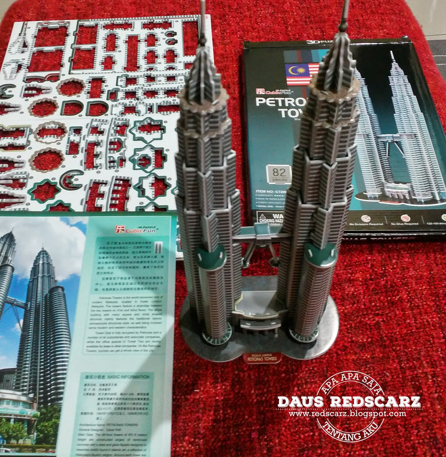 DAUS REDSCARZ: Petronas Towers 3D Puzzle
