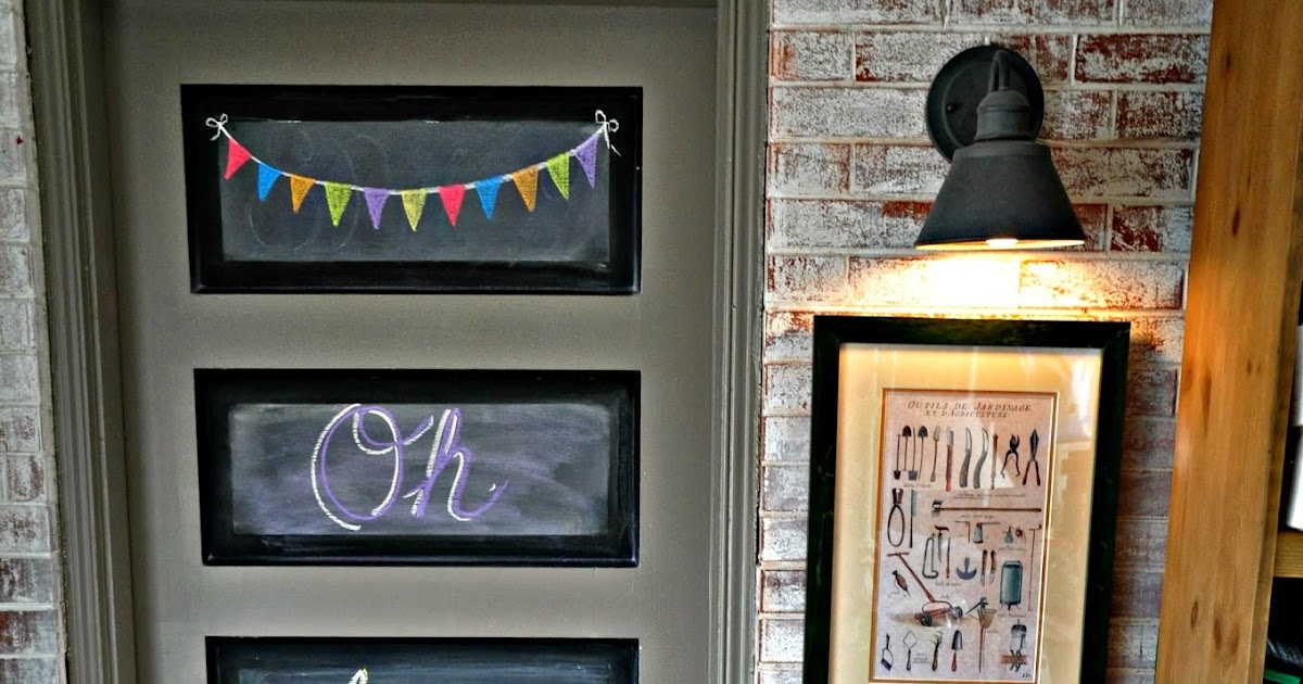 Serendipity Refined Blog: Easy DIY Chalkboard Door Art