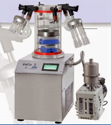 Thiết bị sấy đông khô Zirbus - Germany: Máy sấy đông khô thí nghiệm VaCo 2