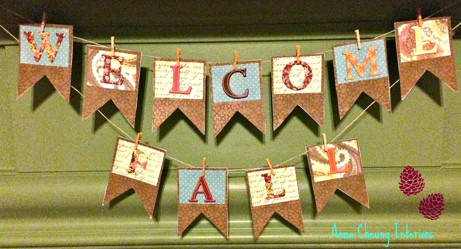 Anna Cheung Interiors : Welcome Fall Banner DIY