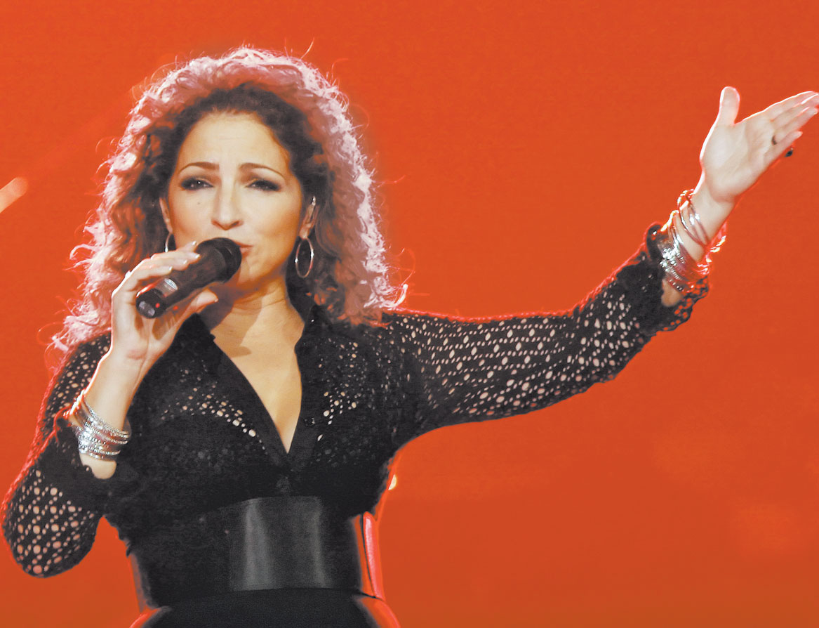 Break Screen: Cuban American singer, songwriter and actress Gloria Estefan