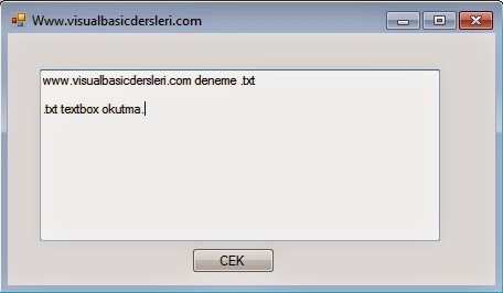 Mart 2015 - Visual Basic Dersleri