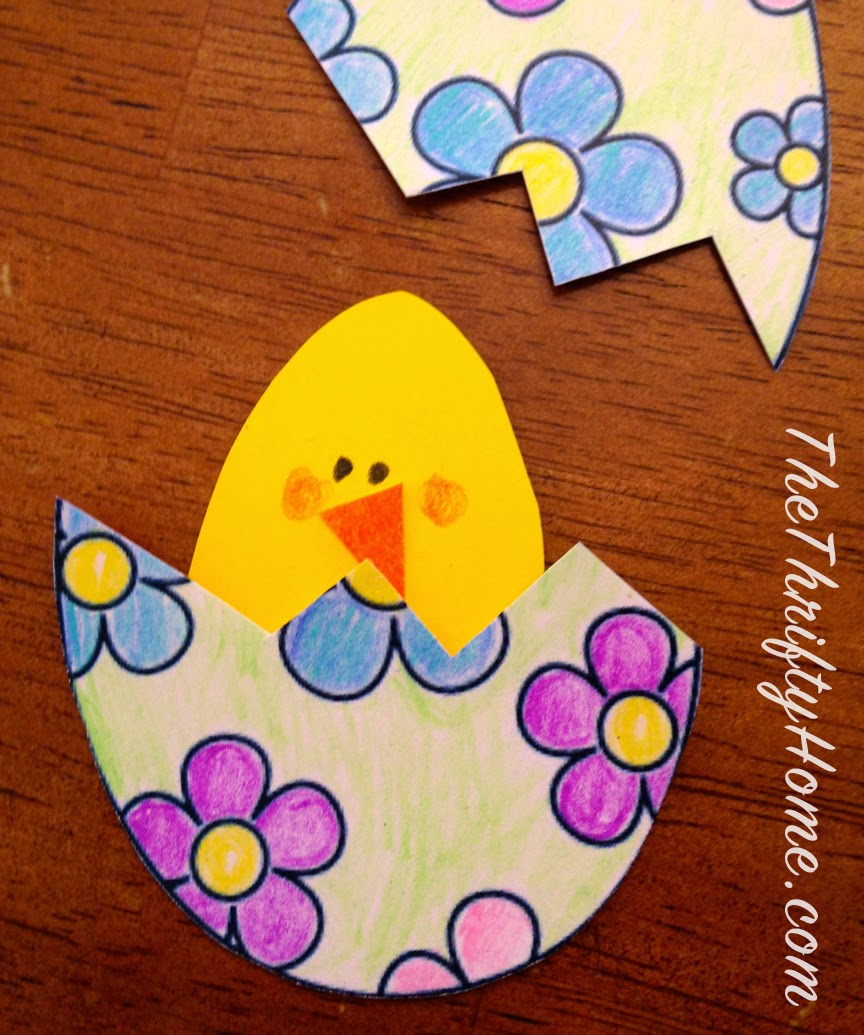 *The Thrifty Home: Hatching Easter Egg Clothespin Craft