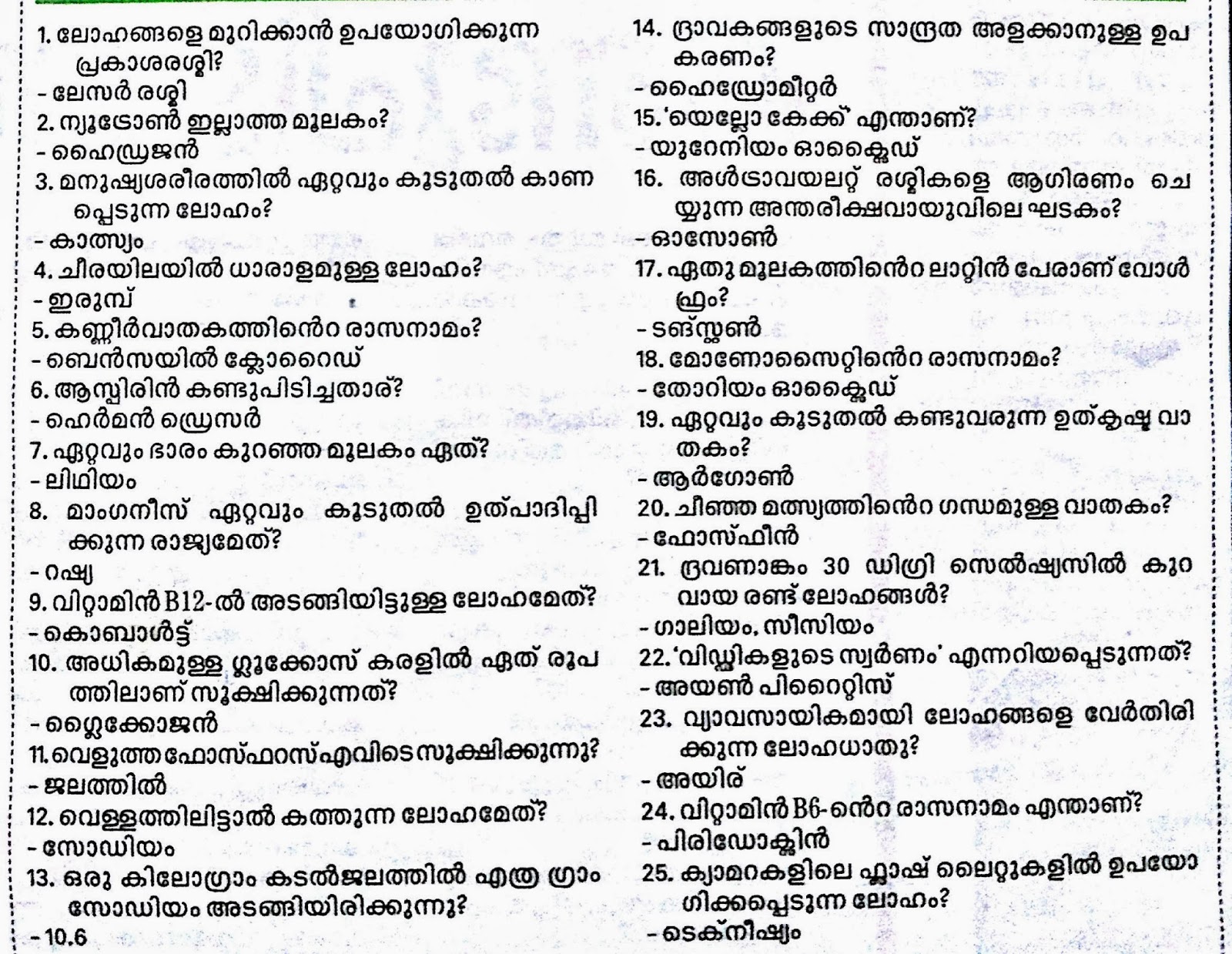 Psc Questions Answers Malayalam psc-questions-answers-malayalam