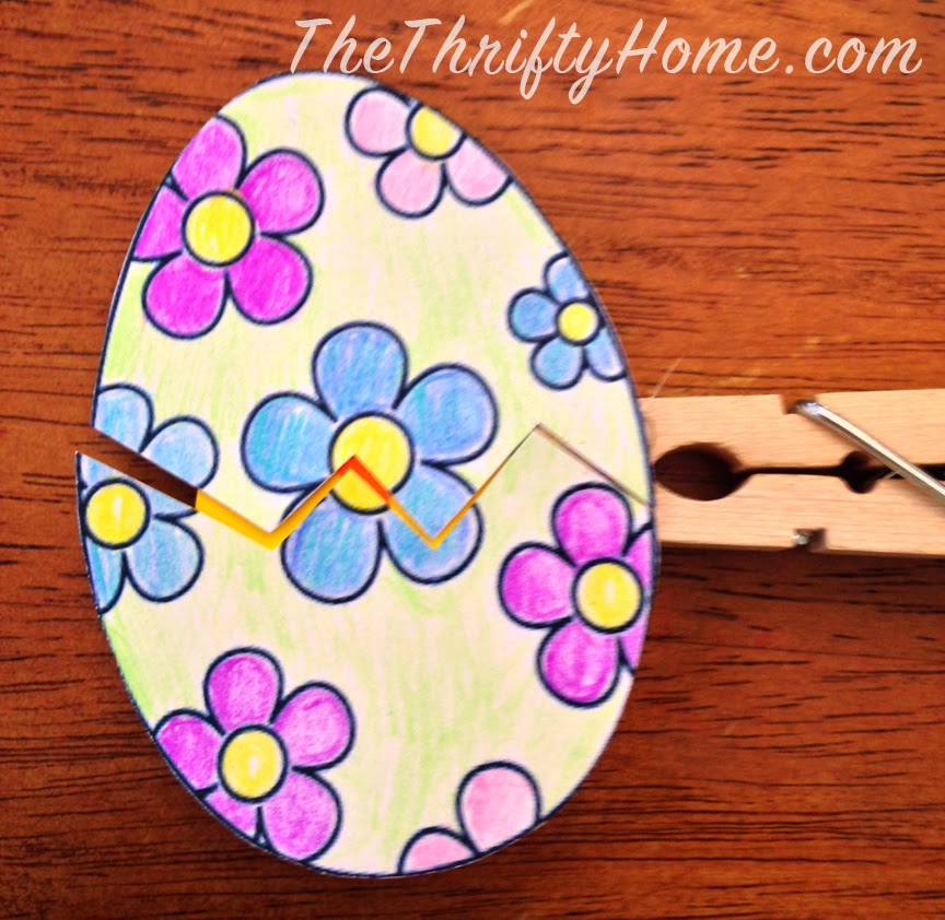 *The Thrifty Home: Hatching Easter Egg Clothespin Craft