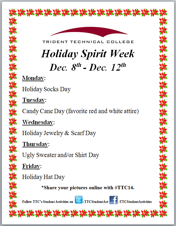 TTC Student Activities TTC Holiday Spirit Week ttc-student-activities-ttc-holiday-spirit-week