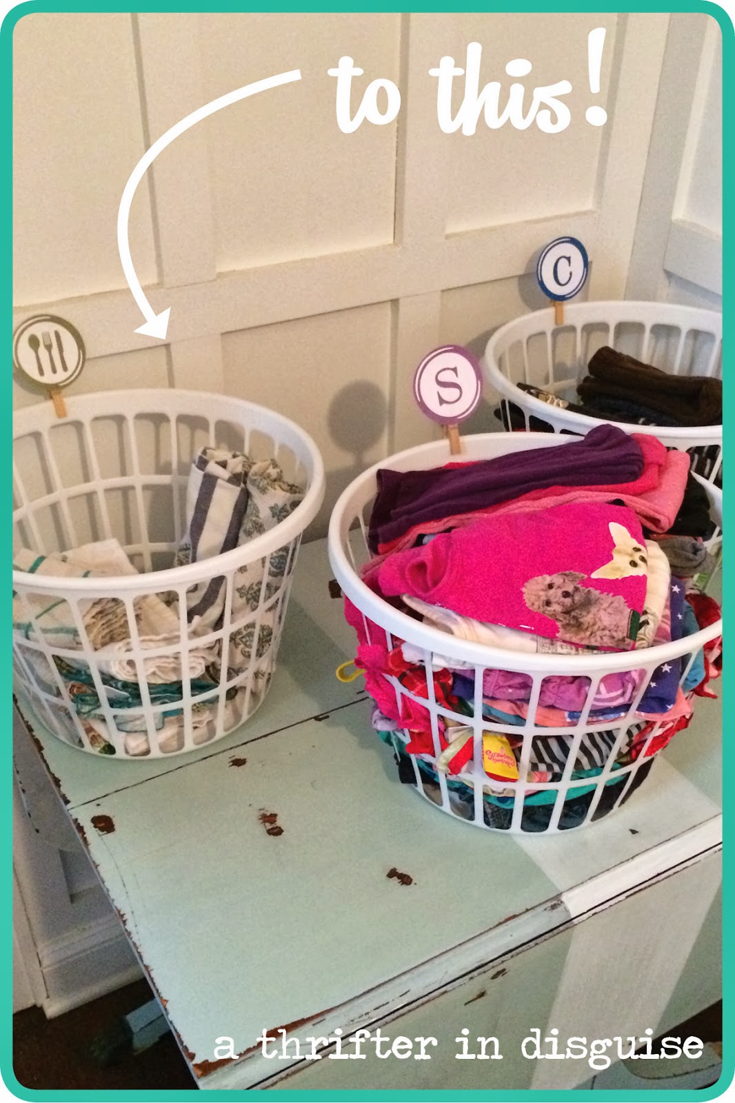 A Thrifter In Disguise An Organized Laundry Folding Station a-thrifter-in-disguise-an-organized-laundry-folding-station