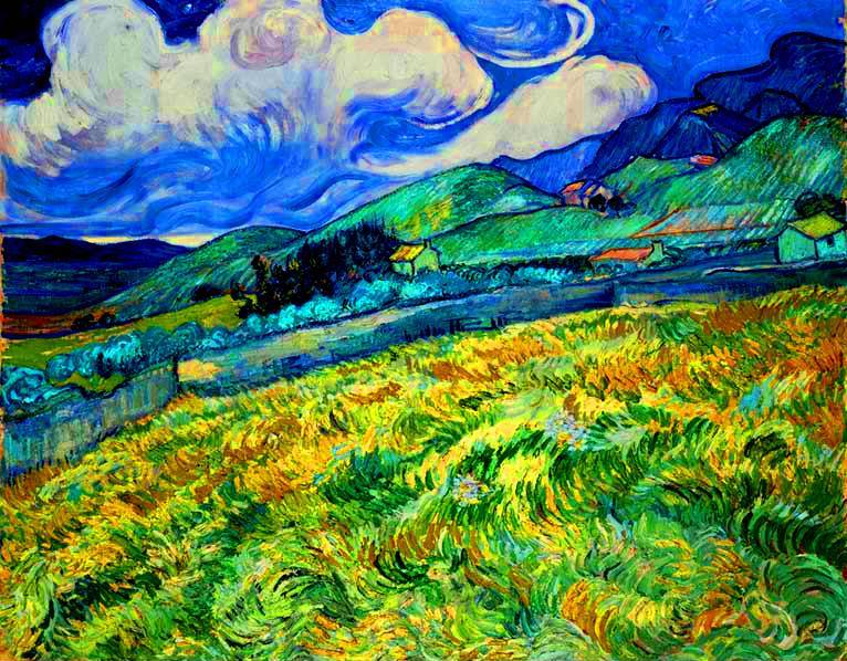 EL MUSEO DE HIPATIA: VINCENT VAN GOGH: "Landscape from Saint Rèmy" (1889)
