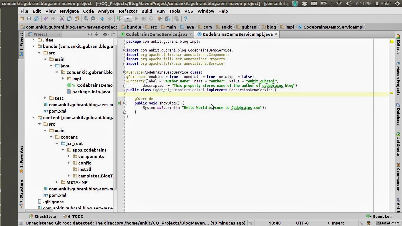 Code.Run.Debug.Repeat: AEM Project Setup using Maven Code.Run.Debug.Repeat: AEM Project Setup using Maven