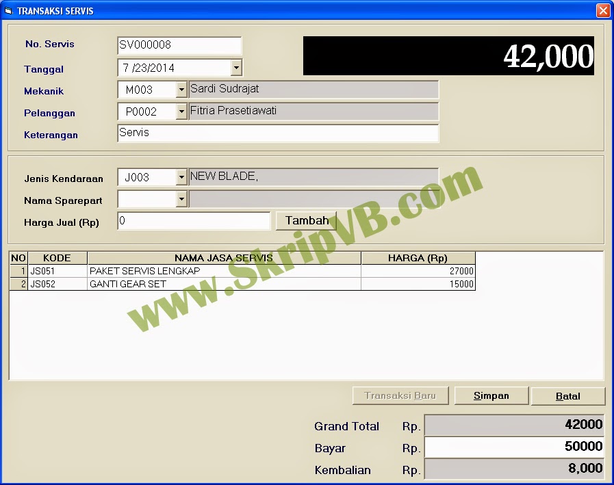 Membuat program bengkel dengan visual basic - vicastorm Membuat program bengkel dengan visual basic - vicastorm