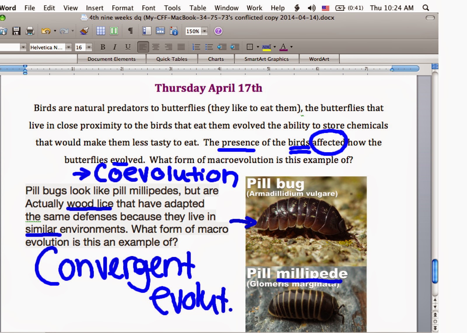 EC Honors Biology: Evidence for Evolution