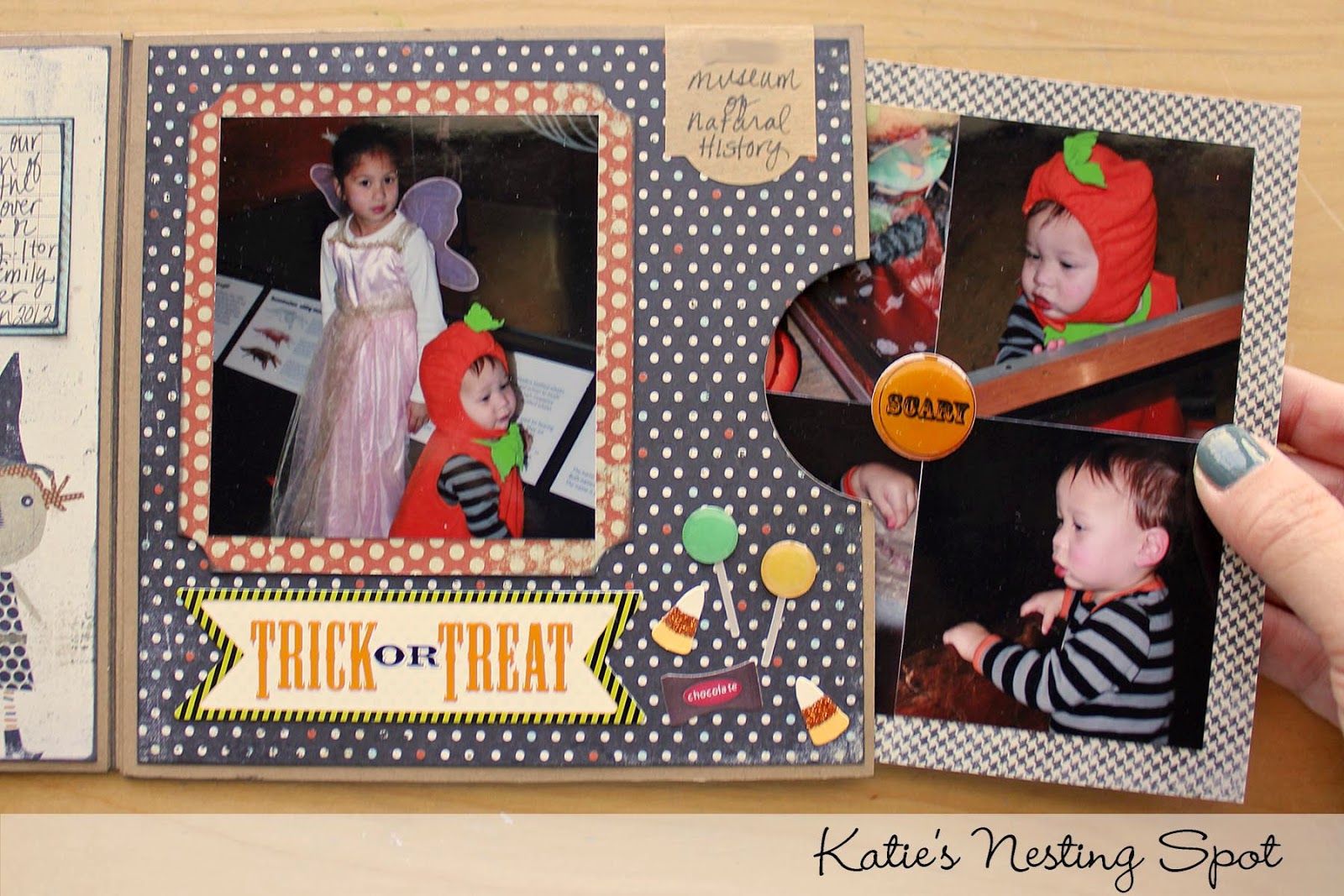 Katie's Nesting Spot: Handmade 3 Pocket Mini Book: October 2012