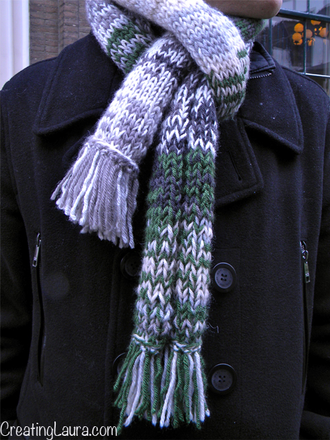 Creating Laura: Knitting for a European Winter Part 1: Manly Scarf
