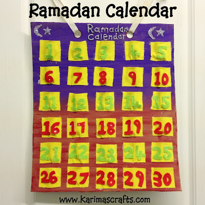 Karima's Crafts: Ramadan Calendar - 30 Days of Ramadan Crafts