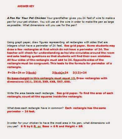 The Best of Teacher Entrepreneurs: Math Lesson - "4th Grade Math Area ...