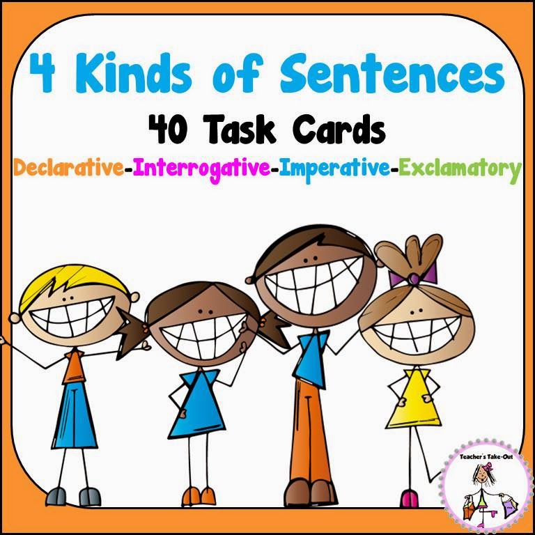 Teacher's Take-Out: 4 Kinds of Sentences Posters - Freebie