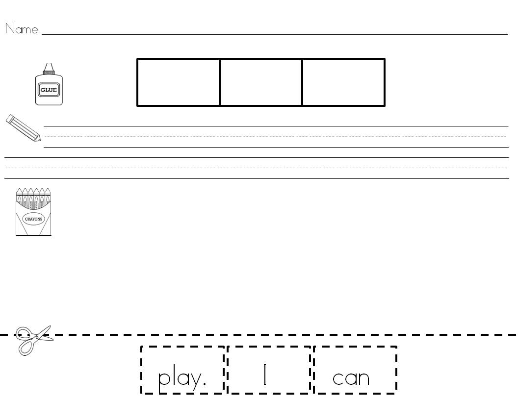 Cut up Sentences - Classroom Freebies