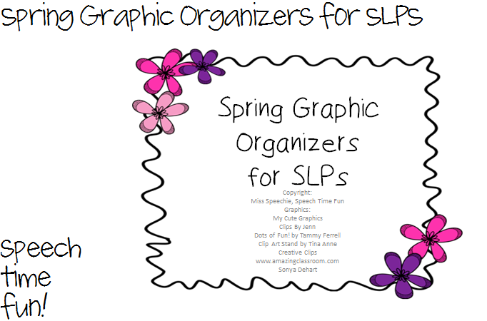 Spring Graphic Organizers for SLPs! - Speech Time Fun: Speech and ...
