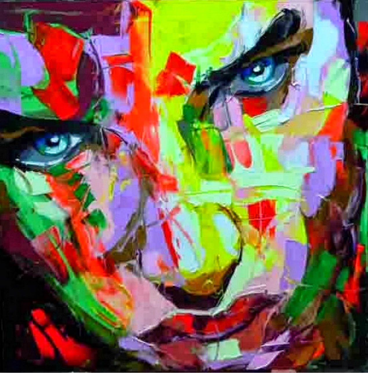 Pintura Moderna y Fotografía Artística : Retratos Modernos Pintura de Francoise Nielly