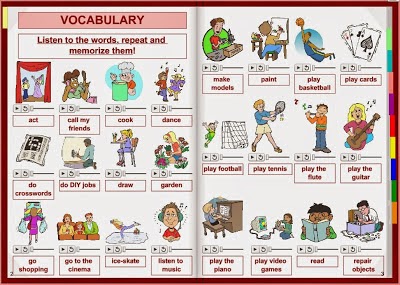 English Honori Garcia: Hobbies (Like / Love / Hate)