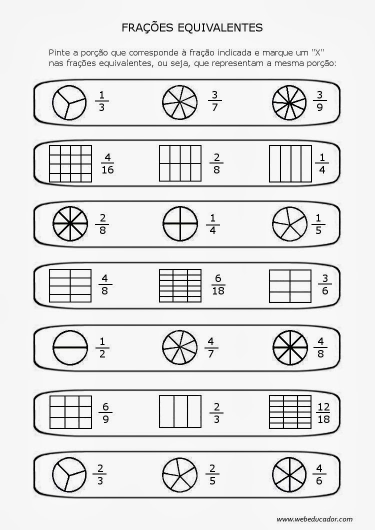 Tempo de Educar: Frações equivalentes
