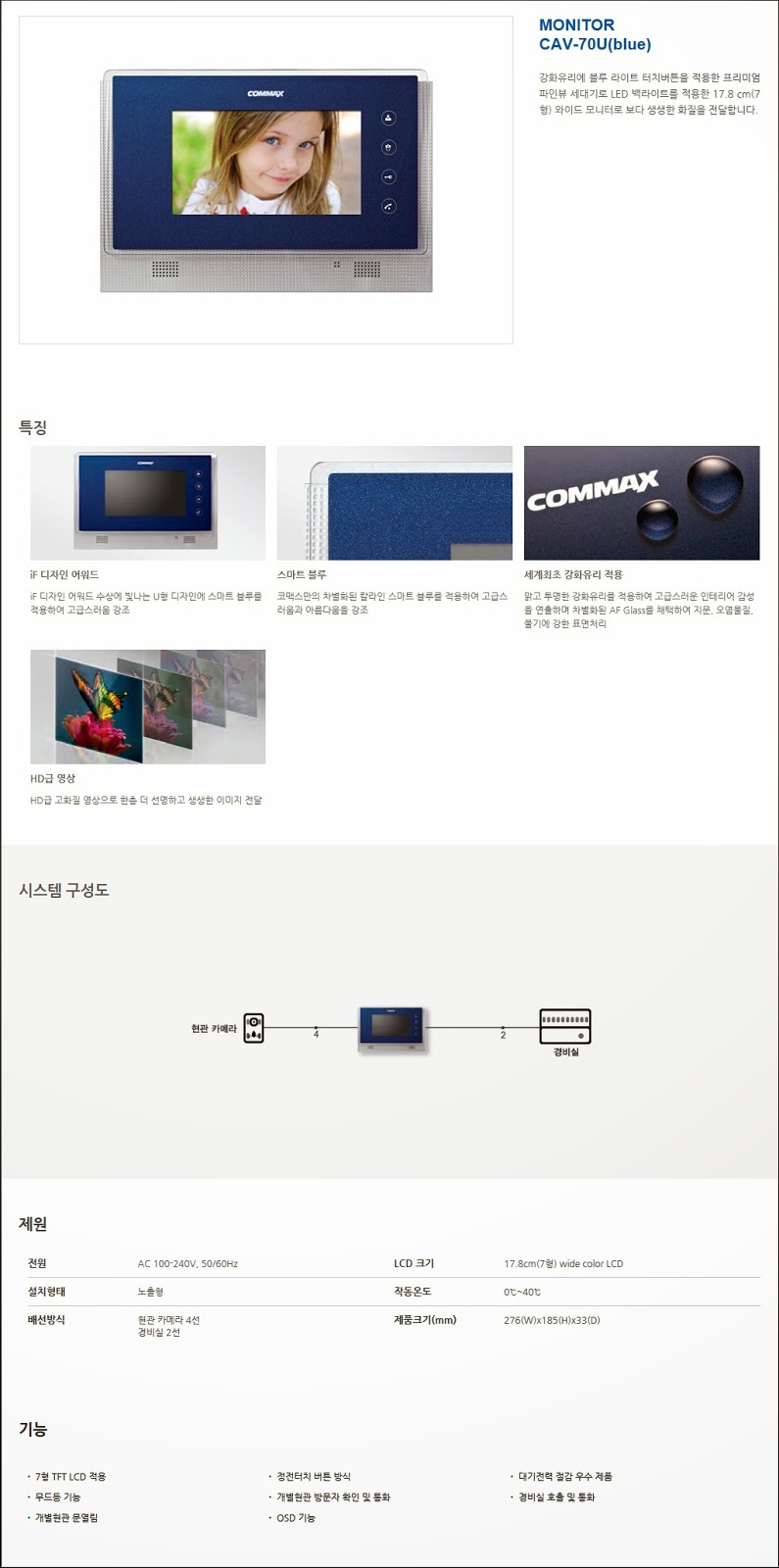 Sang Kyu Lee: 37. 비디오폰 / CAV-70U(blue)