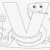 Kids Page: V is for Viper - Animal Alphabet Letters Worksheet