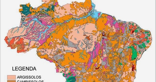 Professor Wladimir - Geografia: Mapa de Solos do Brasil