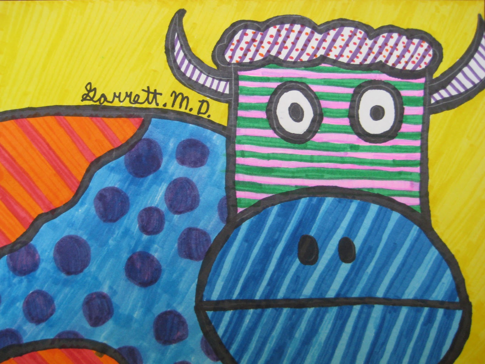 Designs Inspired by Romero Britto • TeachKidsArt