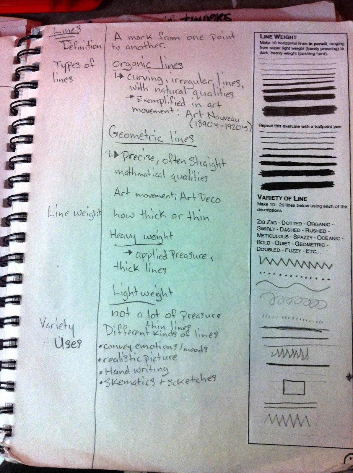 Project ART-A-DAY: Lesson: Elements and Identity Sketchbook Cover