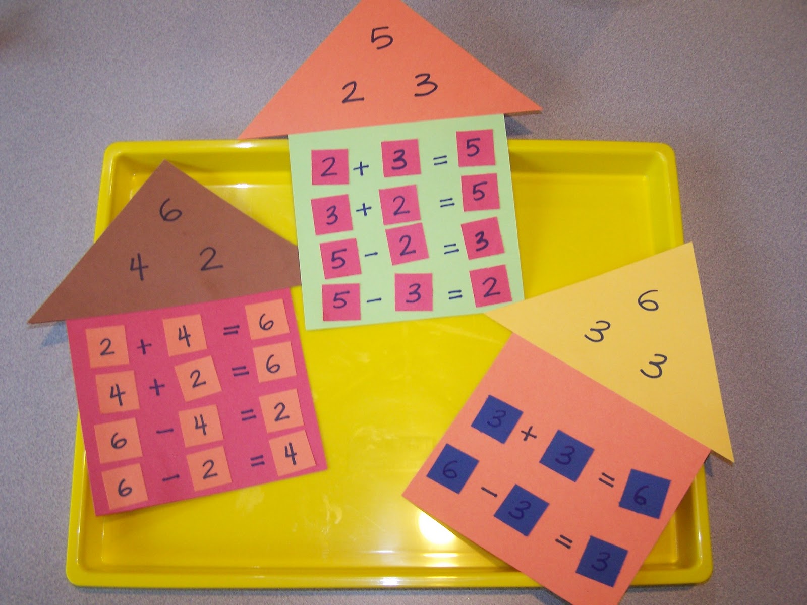 My Homeschool Tale: Fact Family Houses