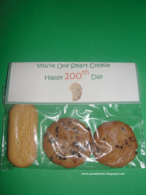 100 Day of School Snack - A New Dawnn