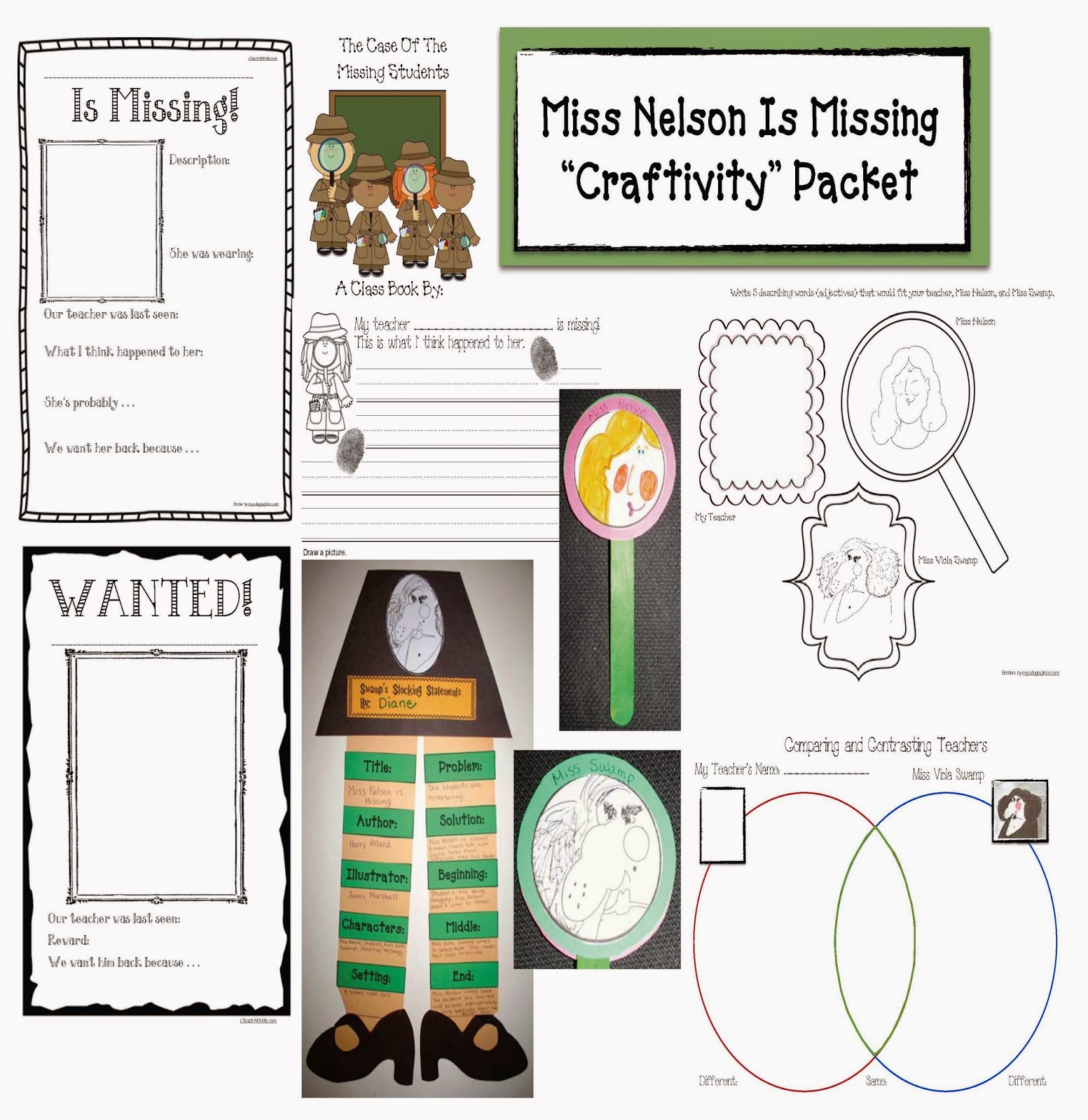Miss Nelson Is Missing Packet | Classroom Freebies | Bloglovin’ Miss Nelson Is Missing Packet | Classroom Freebies | Bloglovin’