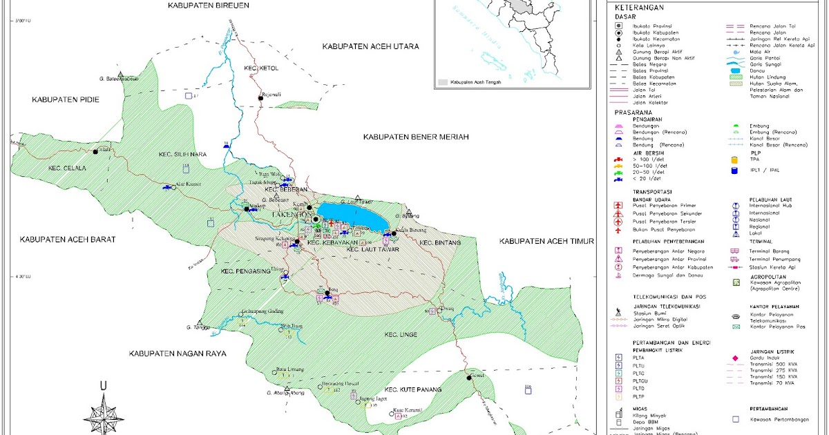 Peta Kota: Peta Kabupaten Aceh Tengah