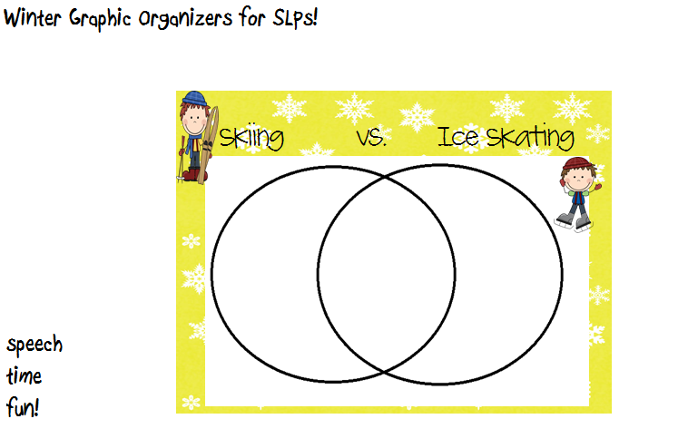 Winter Graphic Organizers for SLPs! (plus freebies!) - Speech Time Fun ...