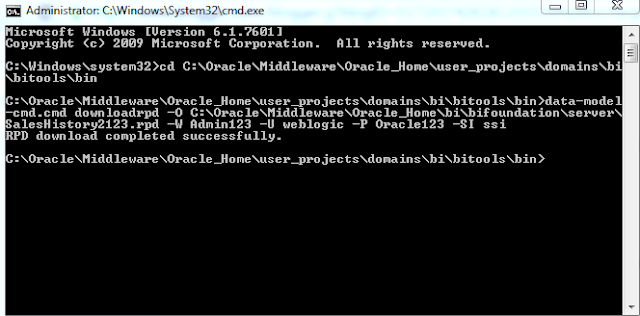 OBIEE/OBIA Sharing Center: OBIEE 12c RPD Upload and Download Commands OBIEE/OBIA Sharing Center: OBIEE 12c RPD Upload and Download Commands