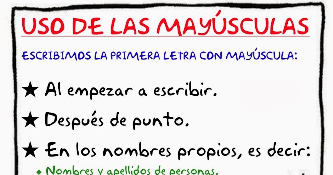 ORTOGRAFIA: MAYÚSCULAS
