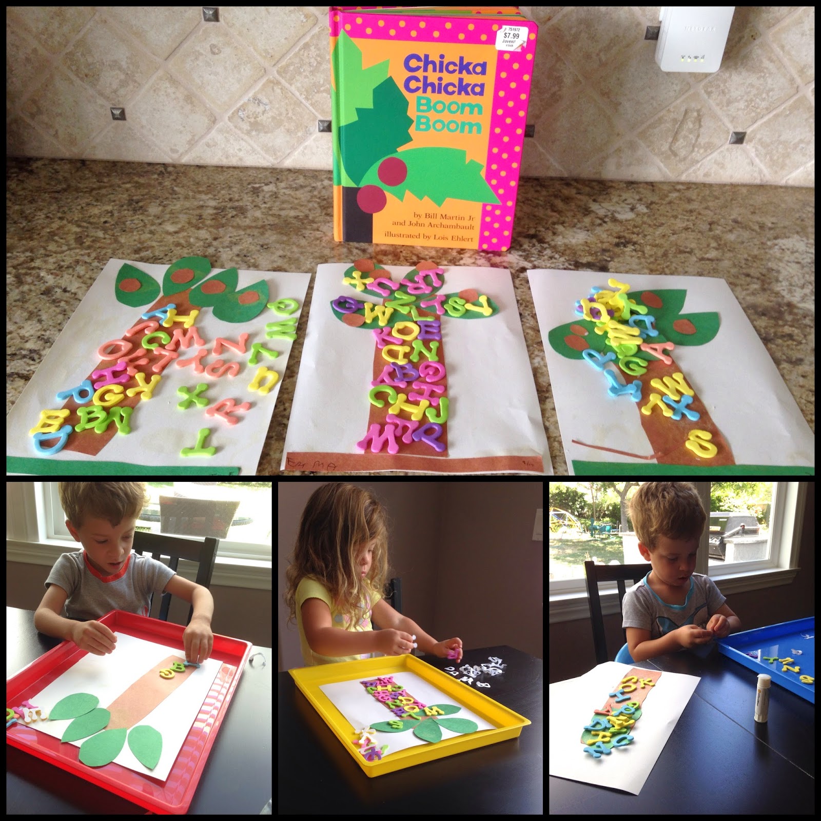 Party of 5: Chicka Chicka Boom Boom Alphabet Activity