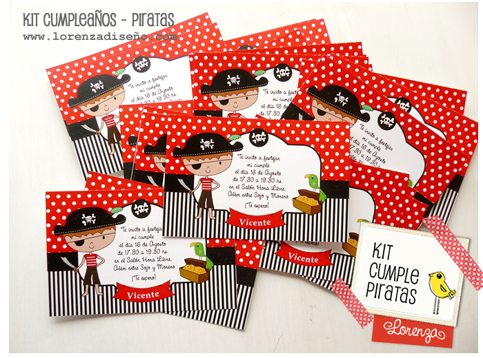 Tarjetas de piratas - Imagui