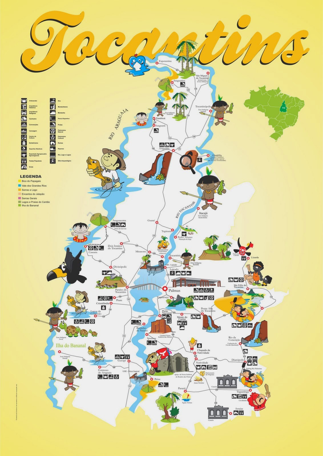 Diário de Bordo: Mapa Turístico do Tocantins