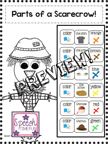 Feed The Scarecrow! (Great for students with Autism, ABA, expanding ...