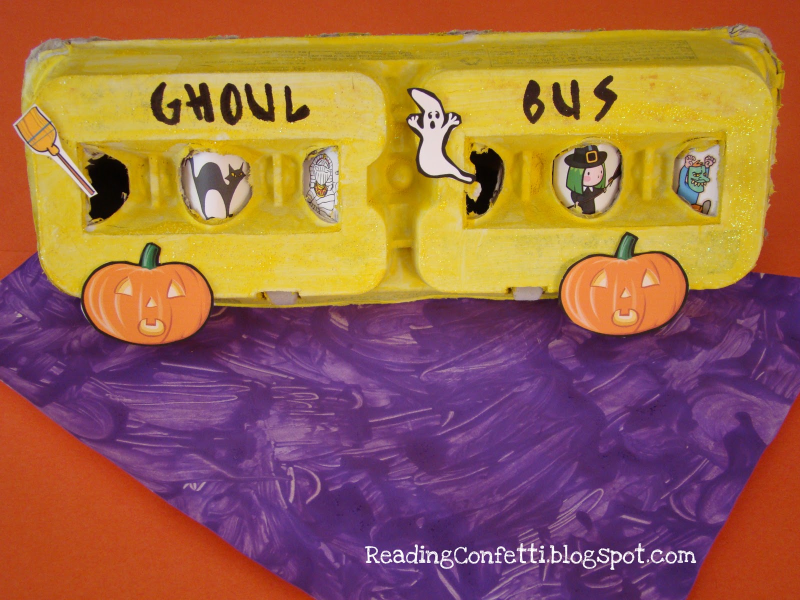 Spooky Wheels on the Bus Project ~ Reading Confetti