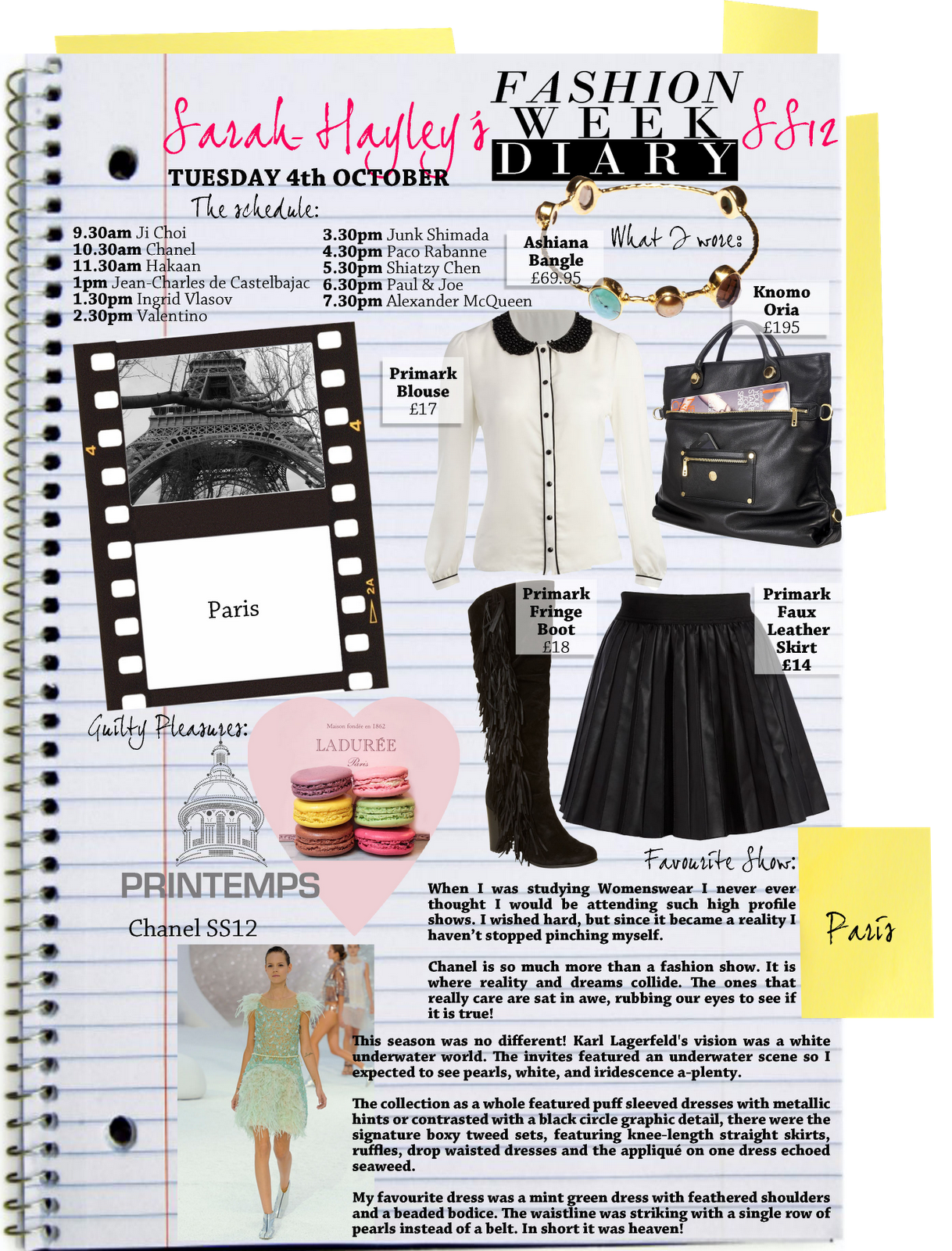 My Fashion Week Diary SS12 - New York, London, Milan and Paris - by ...