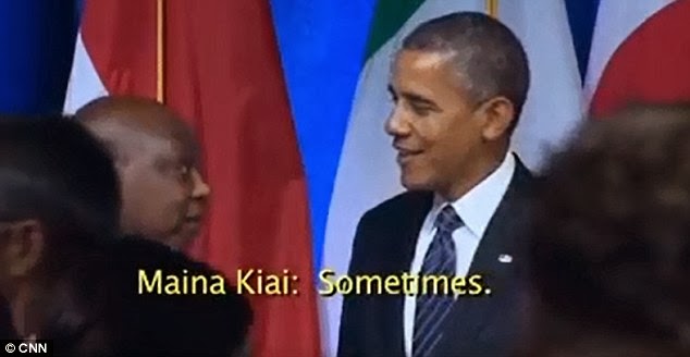 VIDEO - Obama Confesses To Maina Kiai That His Wife Scared Him Out of Smoking - Nairobi Wire