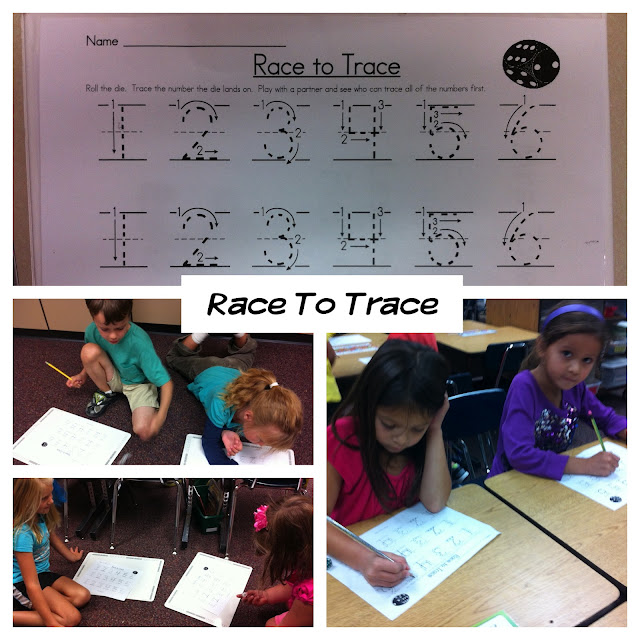Follow First Grade: Race To Trace-Numeral Writing Game