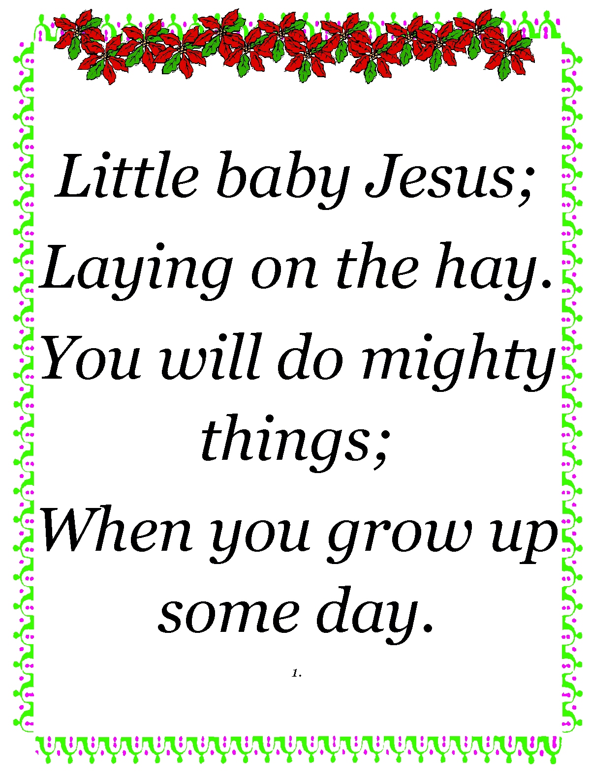 Christmas Rubies In My Treasure Box: Little Baby Jesus - 2012