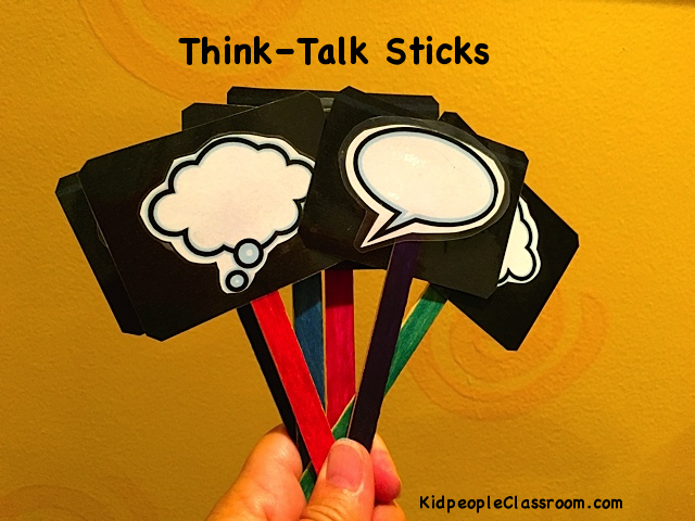 Kidpeople Classroom: Think–Talk Sticks and a Freebie Link