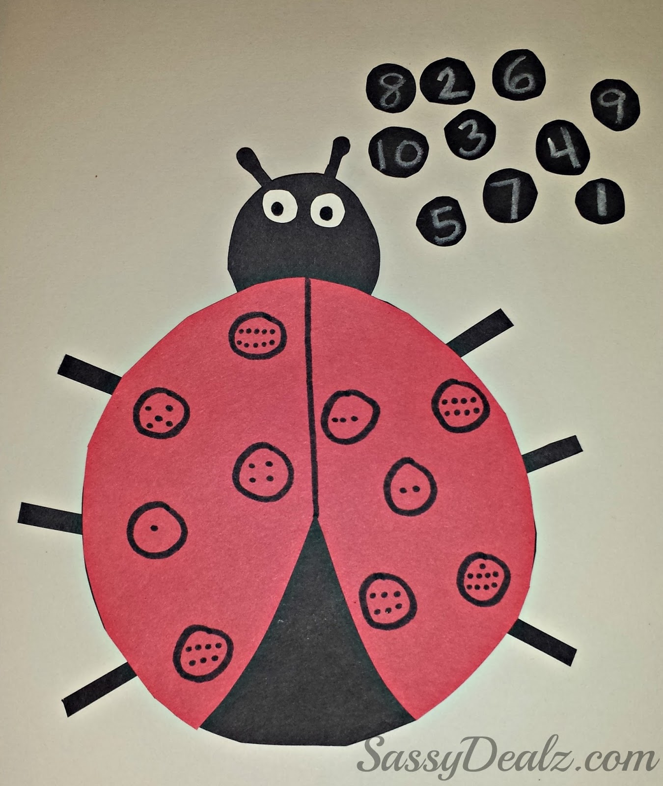 DIY: Ladybug Number Counting and Matching Activity/Craft For Kids ...